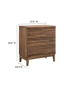 MODWAY Render Large 3-drawer Nightstand