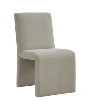 MODWAY Emory Fabric Upholstered Dining Side Chair Linen