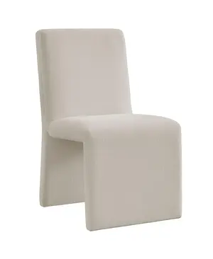 MODWAY Emory Fabric Upholstered Dining Side Chair - Salt