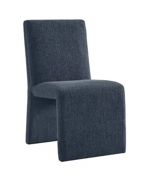 MODWAY Emory Fabric Upholstered Dining Side Chair - Slate Blue