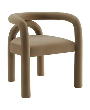 MODWAY Astrid Performance Velvet Dining Chair - Camel