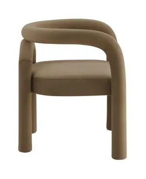 MODWAY Astrid Performance Velvet Dining Chair - Camel