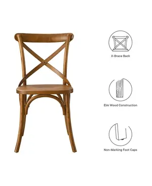 MODWAY Gear Dining Side Chair - Walnut