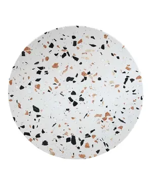 MODWAY Lippa Round Terrazzo Side Table - Gold Terrazzo