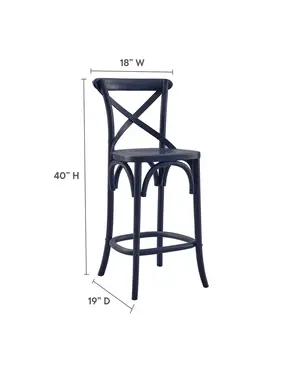 MODWAY Gear Counter Stool - Midnight Blue