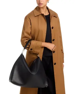 TOTEME Bevel Grained Leather Shoulder Bag