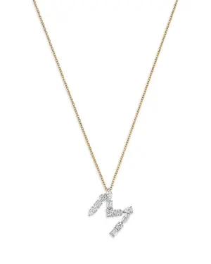 Bloomingdale'S Luxe Collection Diamond Initial Pendant Necklace - M