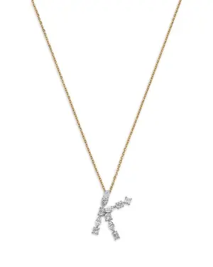 Bloomingdale'S Lab Grown Diamond Initial Pendant Necklace - K