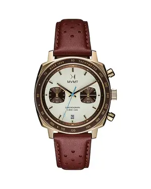 MVMT Chronograph Watch - White/brown