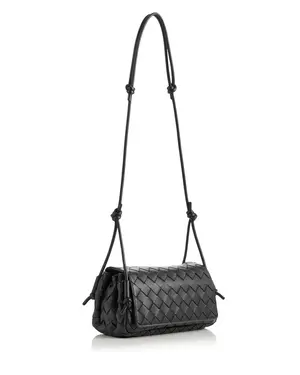 Bottega Veneta Notturno Intrecciato Leather Pouch