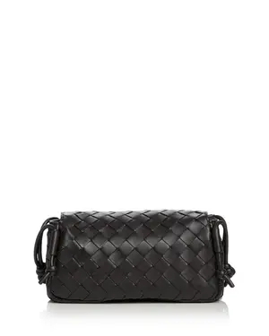 Bottega Veneta Notturno Intrecciato Leather Pouch