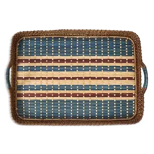 JULISKA Danish Stripe 18 Tray - Navy