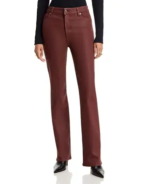 FRAME The Reboot High-rise Coated Jeans - Currant