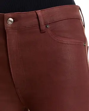 FRAME The Reboot High-rise Coated Jeans - Currant