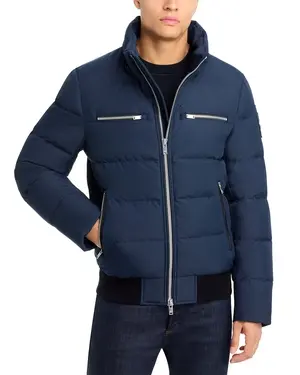 Moose Knuckles Cloud Down Bomber Jacket - Navy