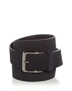BOSS Ronnie Suede Belt - Dark Blue