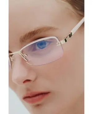 Le Specs Enigmatic Rectangle Blue Light Glasses By