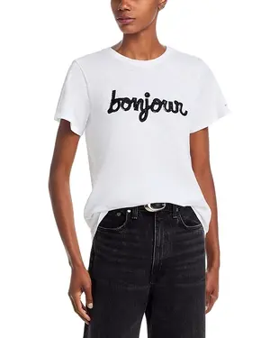 Cinq À Sept Shrunken Fringe Bonjour Tee