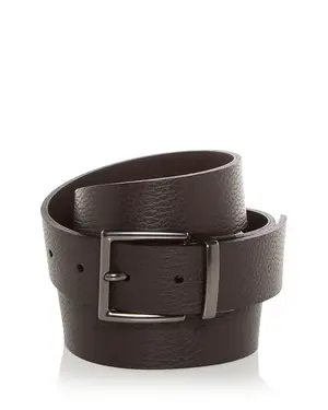 Vince Reversible Leather Belt - Cacao Brow