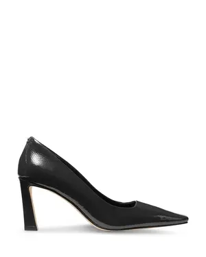 Michael Kors Darrah Soft Crinkle Patent Leather Pumps - Black