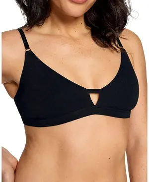 Pepper Supima Cotton Wirefree Bra - Black