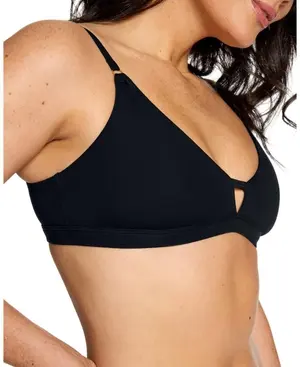 Pepper Supima Cotton Wirefree Bra - Black