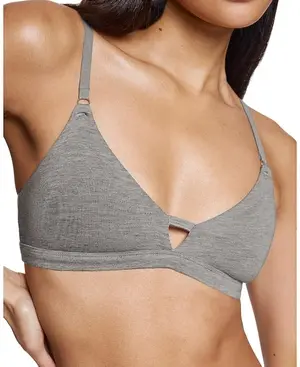 Pepper Supima Cotton Wirefree Bra - Heather Grey