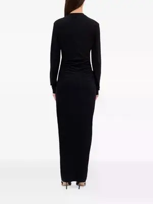 MSGM Zip-front Gathered Maxi Dress