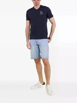 Armani Exchange Logo-patch Denim Shorts