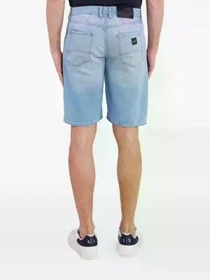 Armani Exchange Logo-patch Denim Shorts