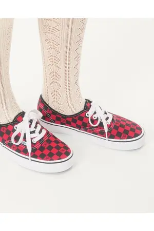 Valentino Garavani And Vans Vlogo Checkerboard Print Low-top Sneakers - Black