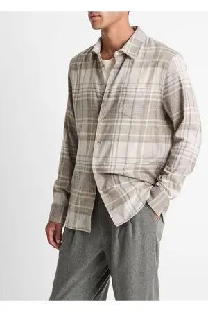 Vince Chilton Plaid Cotton Shirt