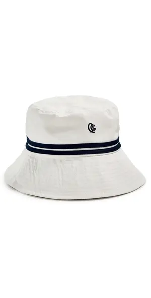 QUIET GOLF Monogram Bucket Hat - Navy