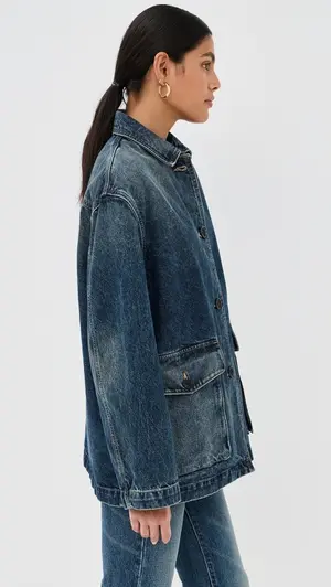 NILI LOTAN Temperance Denim Parka