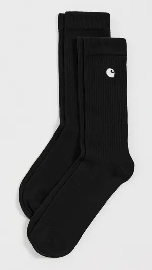 Carhartt Work In Progress Madison Two-pack Socks - Black/white