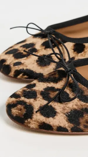 MANSUR GAVRIEL Leopard Haircalf Ballerina Flats