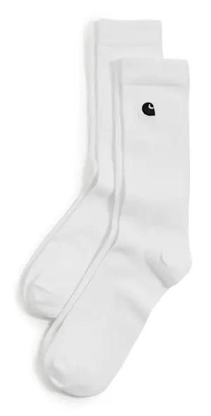 Carhartt Work In Progress Madison Two-pack Socks - White/black
