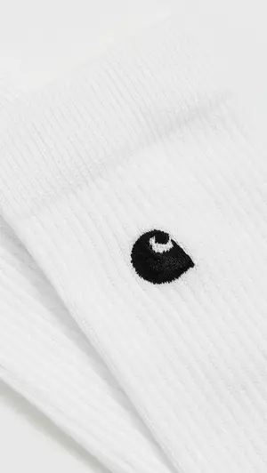 Carhartt Work In Progress Madison Two-pack Socks - White/black