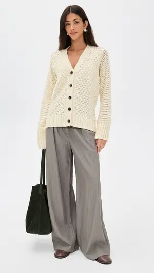 LA LIGNE Textured Stitch Cardigan