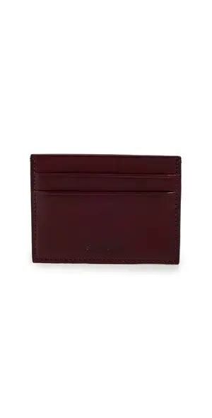 Shinola Vachetta Leather Card Case - Merlot