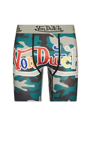 VON DUTCH Camo 2 Pack Boxer Brief In Green