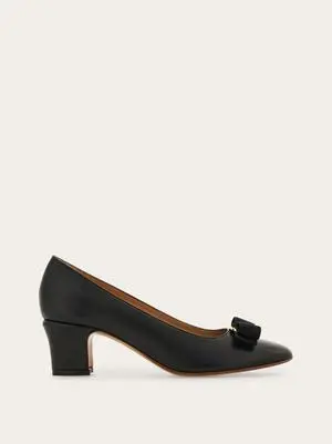FERRAGAMO Vara Bow Block Heel Pumps - Black