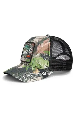 GOORIN BROS Bass Embroidered Patch Trucker Hat - Camouflage