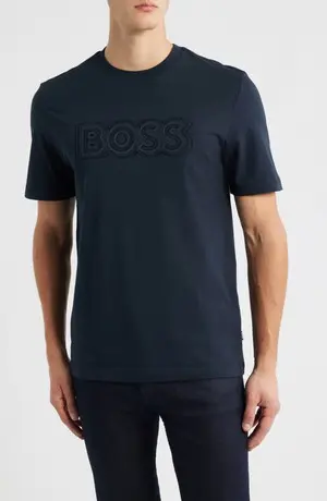 BOSS C-thompson Logo T-shirt Dark Blue