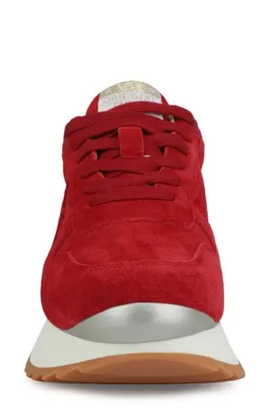 Vintage Havana Major Platform Sneaker - Red Suede