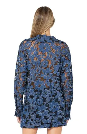 JBQ Beckett Embroidered Lace Shirt