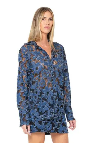 JBQ Beckett Embroidered Lace Shirt