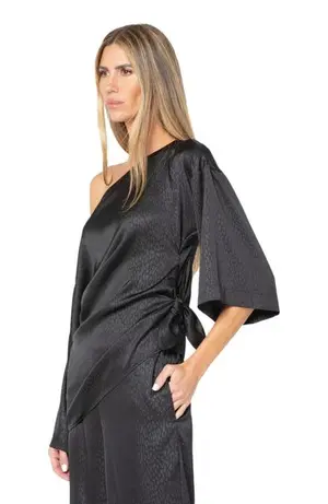 JBQ Cataleya Embossed Leopard Print Top