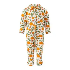 RACHEL RILEY Pumpkin Print Footie