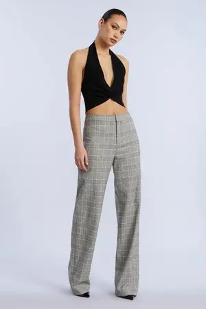 Bcbgmaxazria Glen Plaid Trousers
